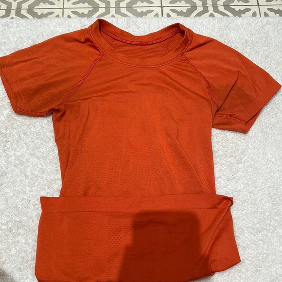 lululemon athletica | Tops | Orange Lululemon Tank The Color Brick ...
